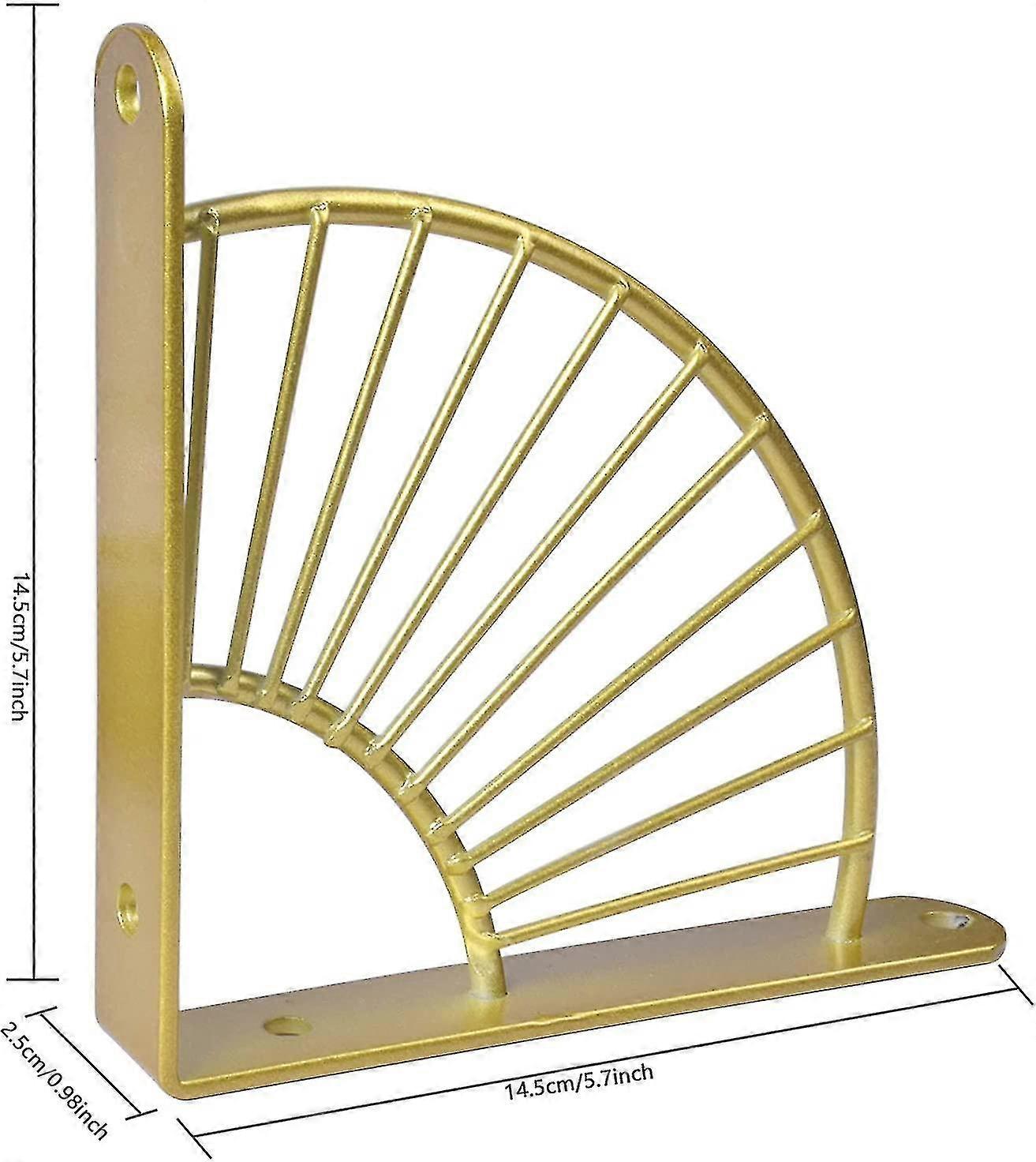 Pxcl (gold)brackets Wall Mounted Shelf Bracket Wall Shelves Triangle ...