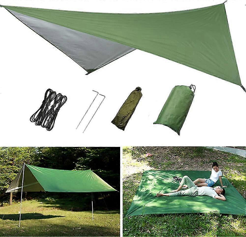 Camping Rain Tarp Rain Tarp Waterproof Tarp Rain Fly Tent Canvas With ...