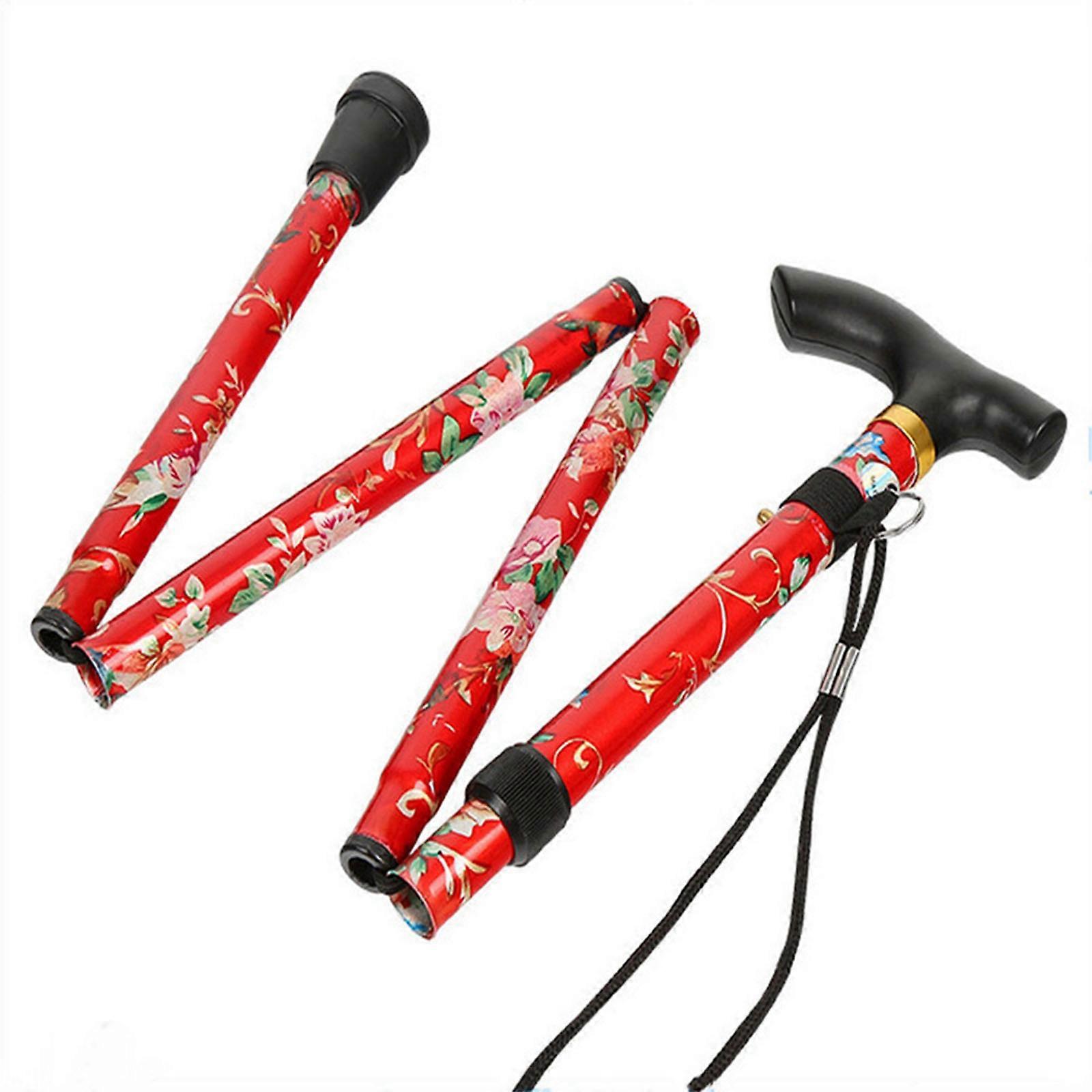 Walking Stick - Adjustable and Foldable - Lightweight - Comfortable ...