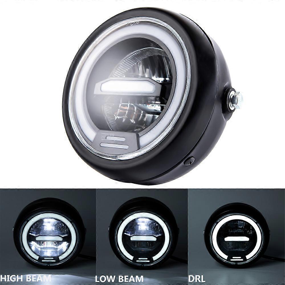 6.5 inch Motorcycle Led Headlight Universal Round Head Light for Harley ...