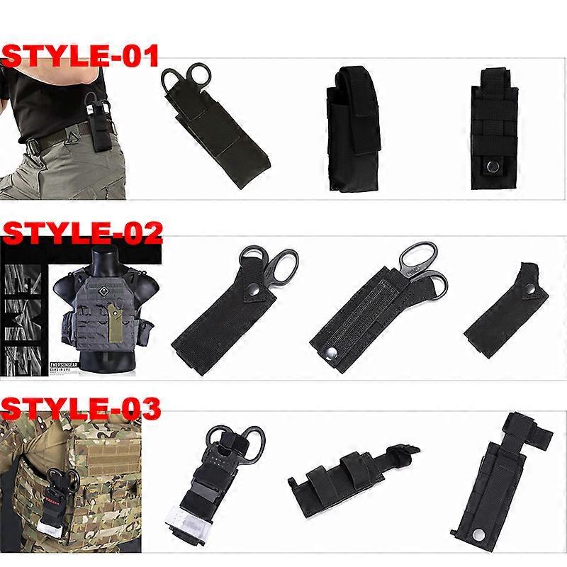 Tactical Scissors Pouch Portable Medical EMT Scissor Shears Sheath ...