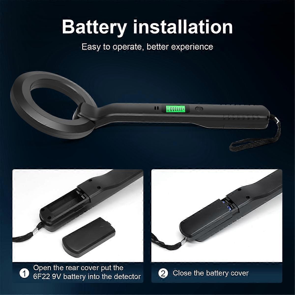 Metal Detector Handheld Alarm High Sensitivity Metal Scanner Security ...