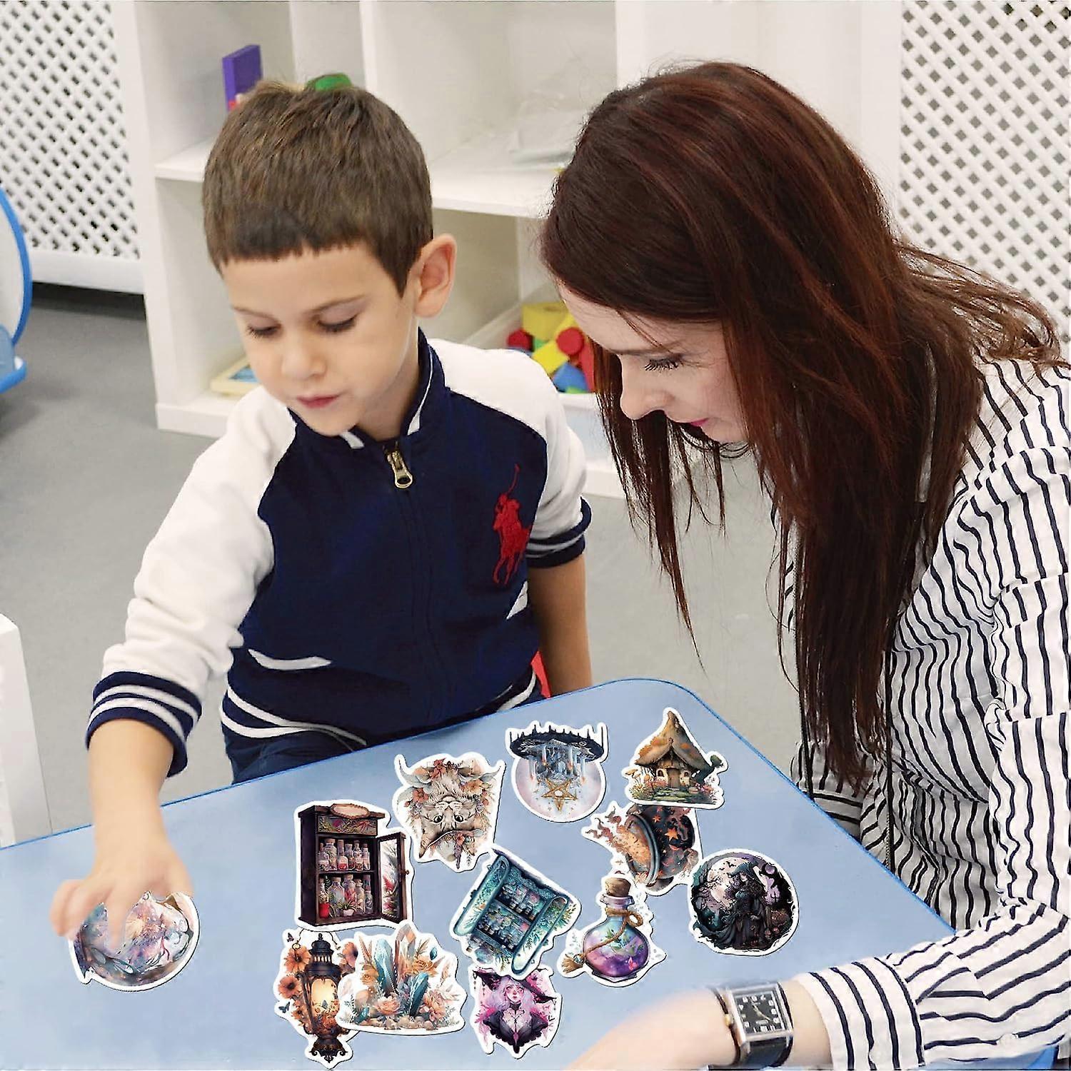 Witch Stickers Witchy decals,Halloween Witch Stickers Mystic and occult ...