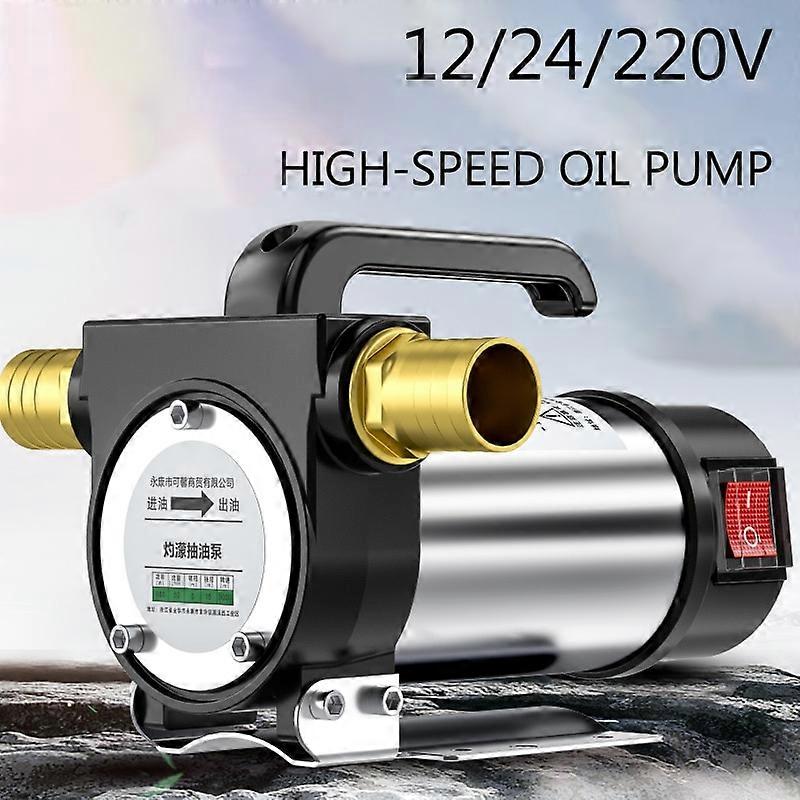 220V Electric Oil Pump DC 12V/24V Self Priming For Diesel Kerosene ...
