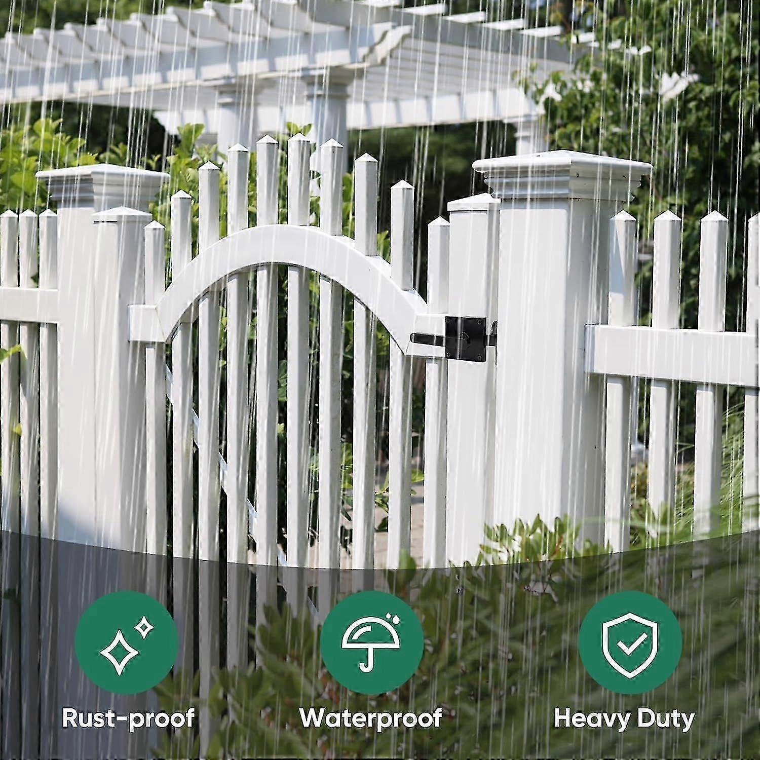 Double Side Gate Latch, Heavy Duty Swinging Door Latch Gate Hardware ...