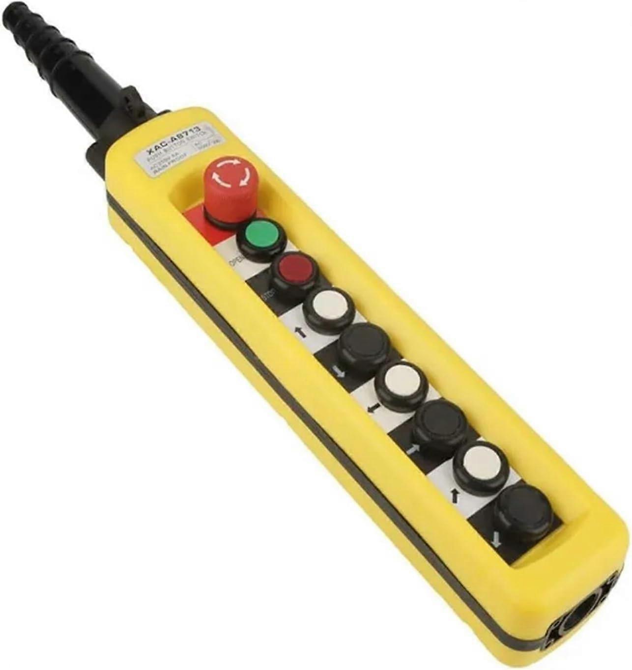 One Speed Control Hoist Crane Pendant Control Station XAC-A8713 with 8 ...