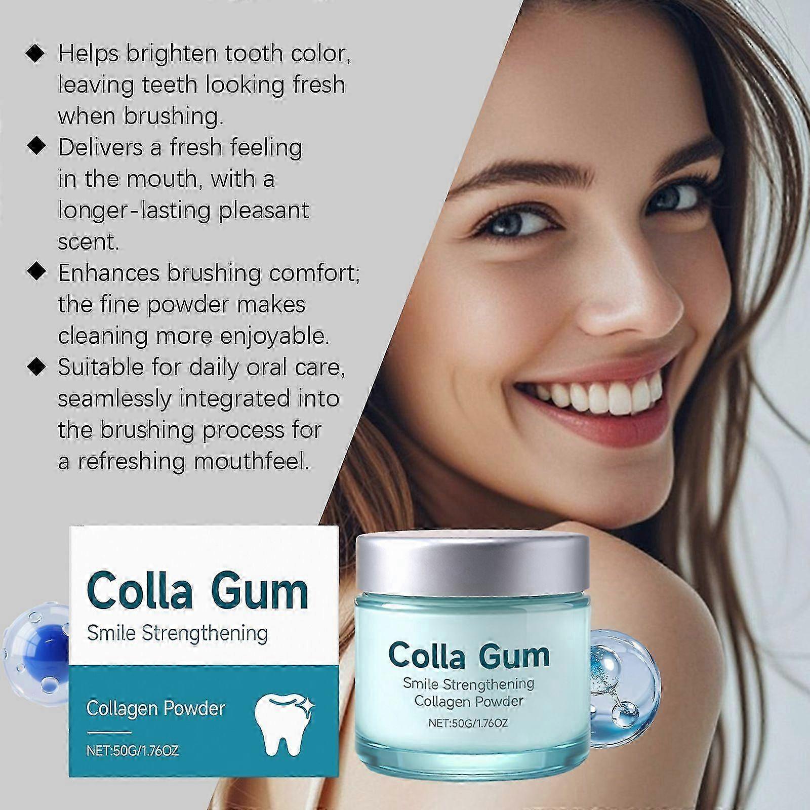 Collagum Smile Strengthening Collagen Powder, Collagen Tooth ...