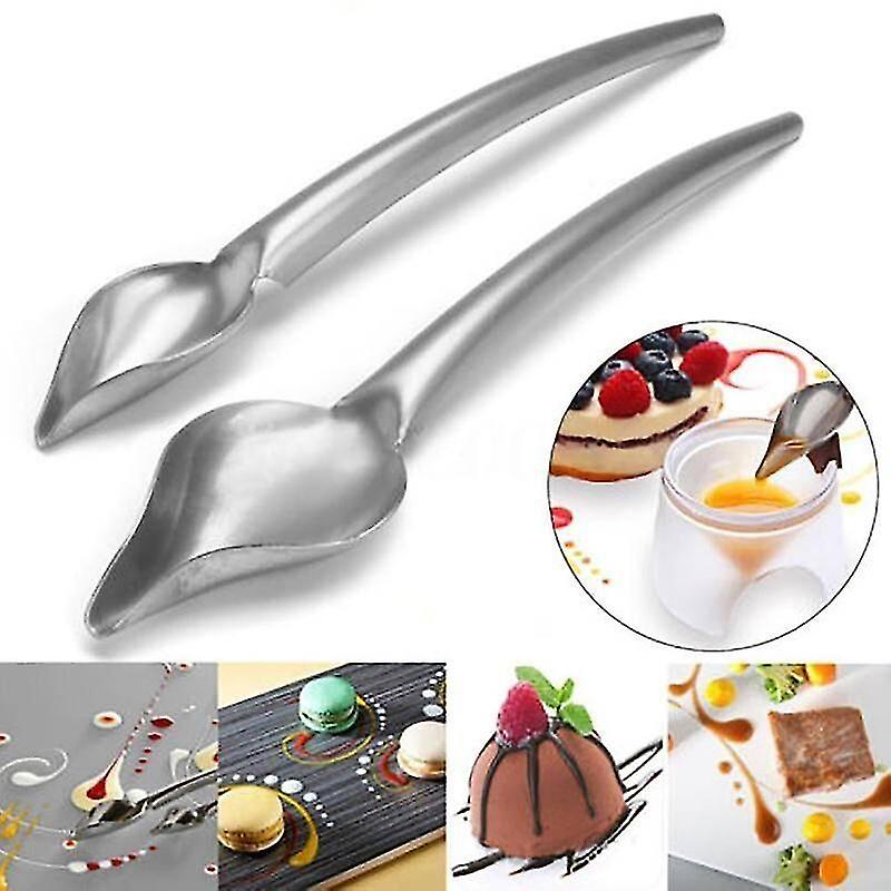 Set Of 2 Multi-purpose Cake Decorating Spoons Chocolate Spoon ...