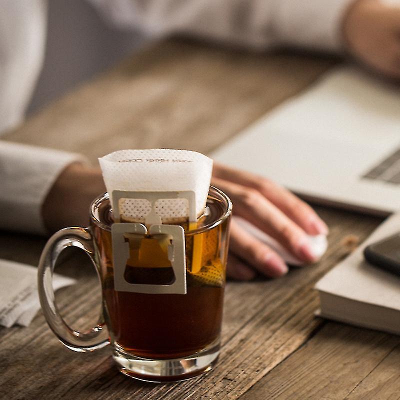 Coffee Filter Paper Bag, 100 Pieces, Drip Coffee Bag, Disposable Single ...