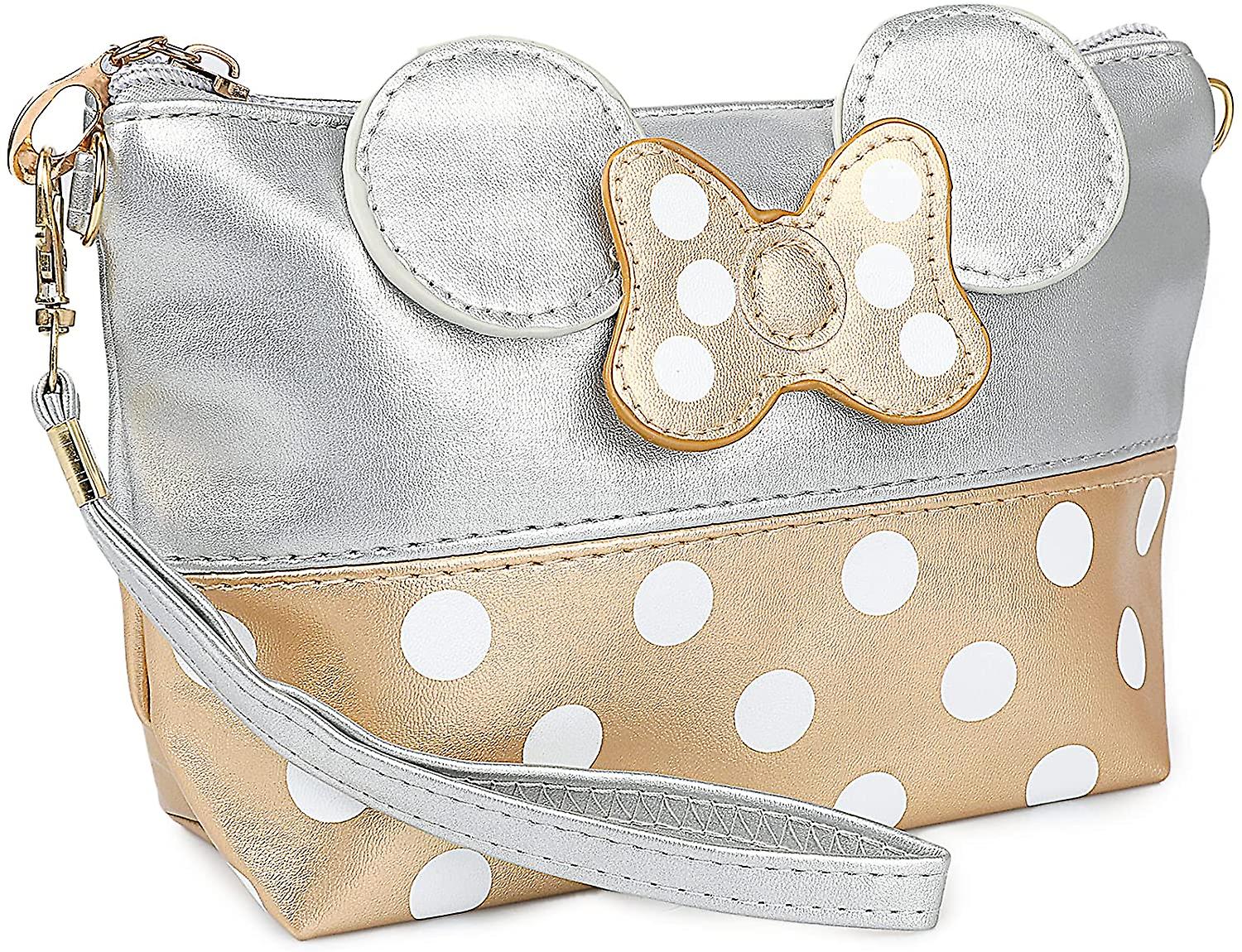 Cosmetic Bag Mouse Ears Bag with Zipper,Cartoon Leather Travel Makeup ...