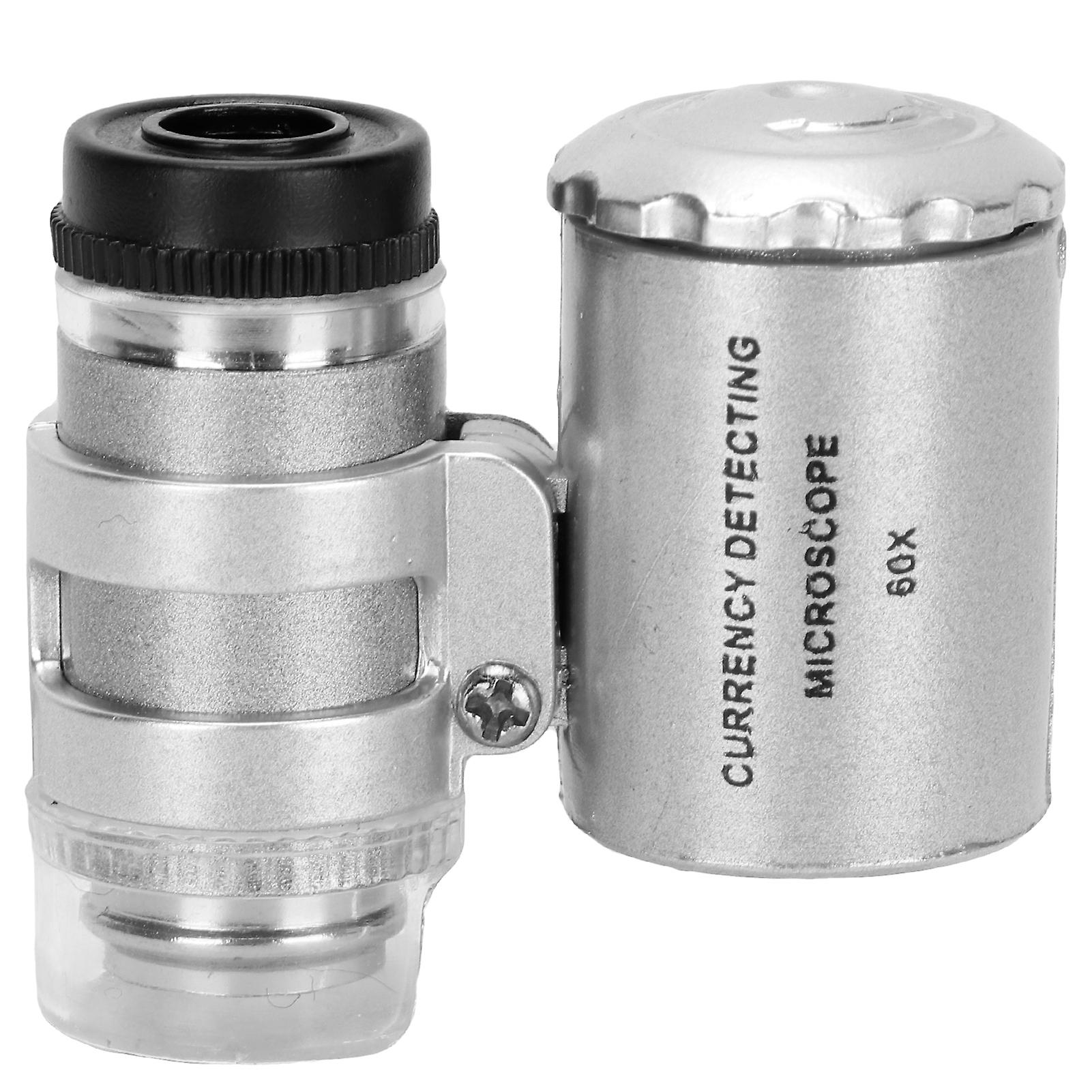 60X LED Magnifier UV Currency Detector Lamp Portable Jewelry ...