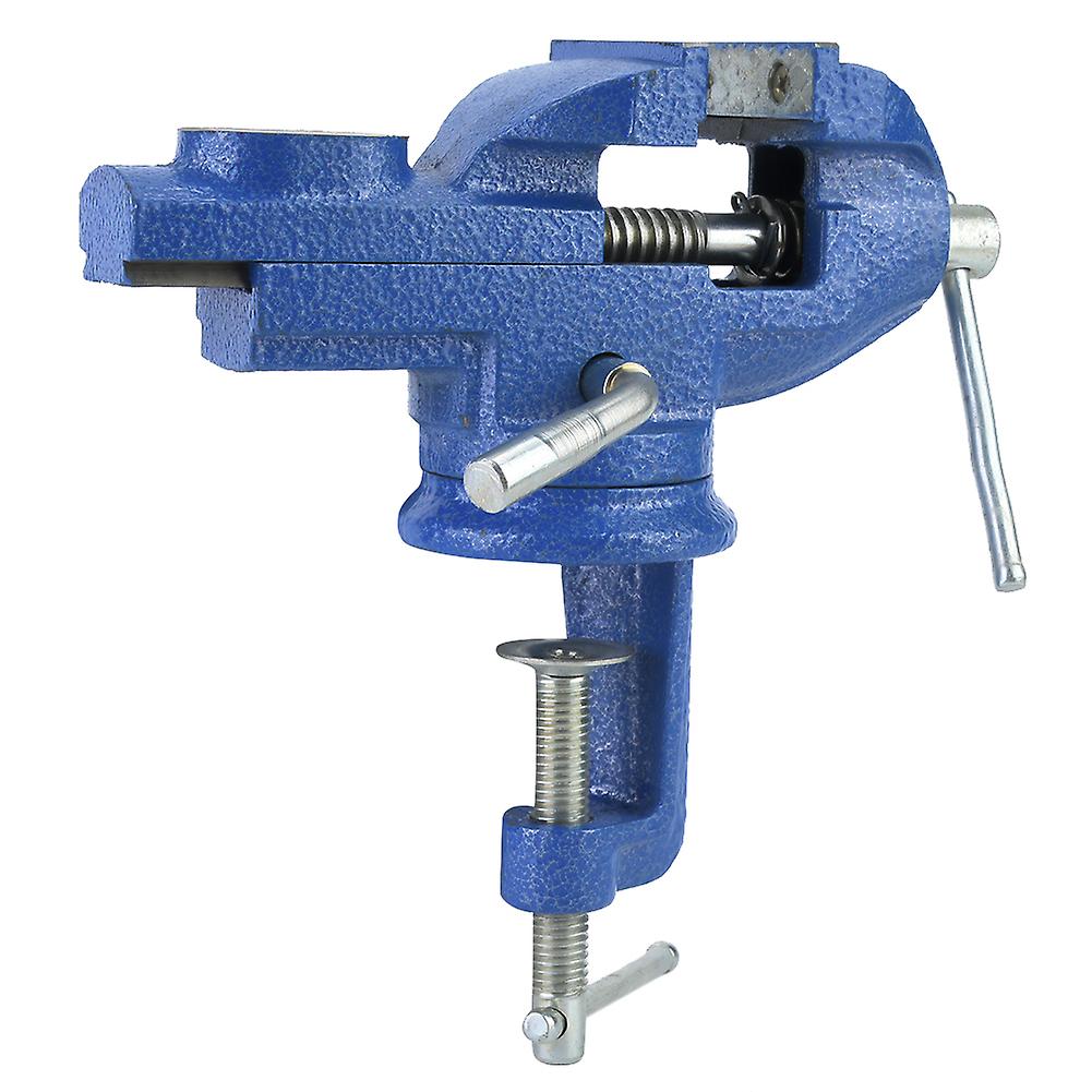 Mini Clamp on Bench Vise Swivel Table Clamp with Anvil for Jewelry ...