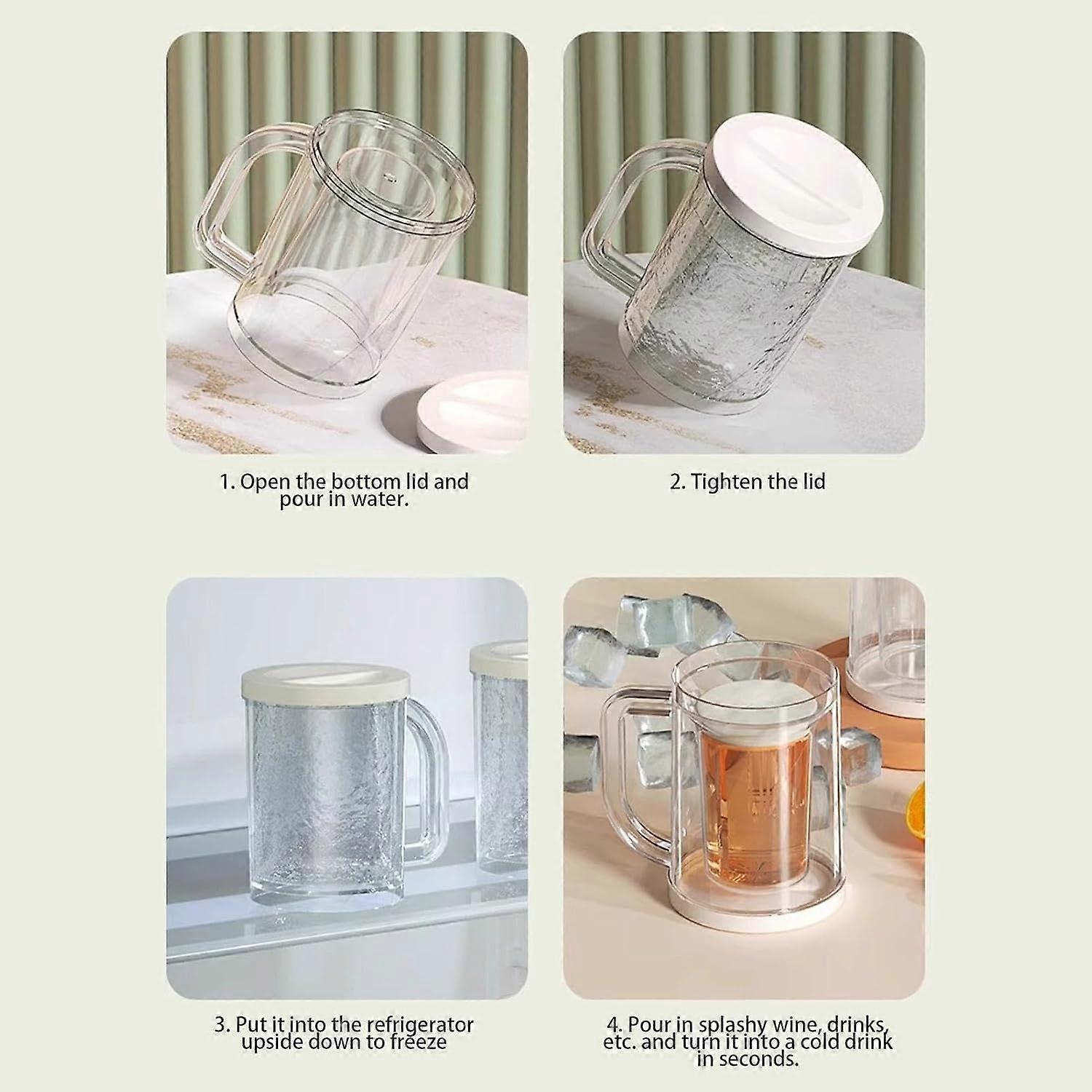 Beer Freeze Cup, Cold Beer Freezing Cup, Handle Design Whiskey Cooling ...