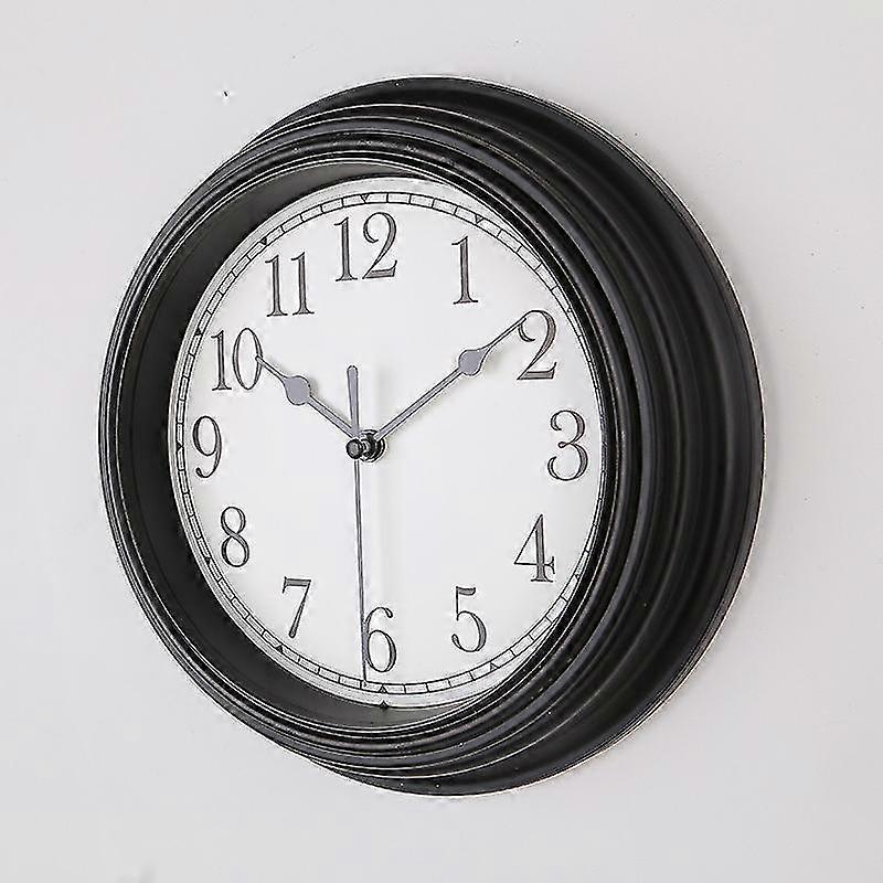 Silent Wall Clock 9 Inch Vintage No Tick Decorative Bedroom Office Wall ...