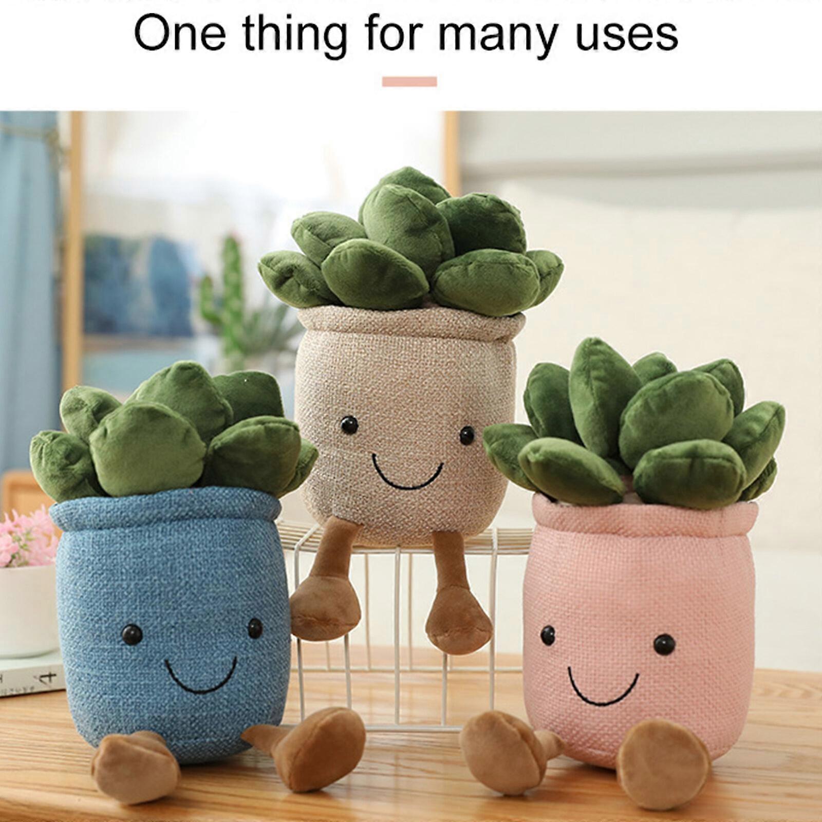 Cute Succulent Plush Toy Gift for Kids - Flower Tulip Cactus Decorative ...