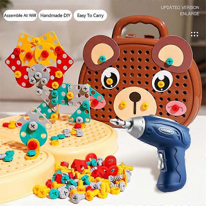 Children's Electric Screwdriver Toy Kit For Assembly Disassembly ...