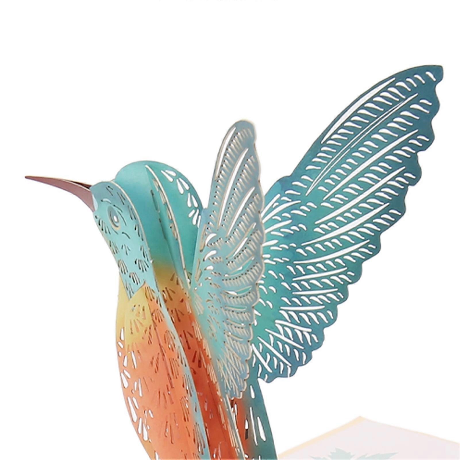 3D Bird Greeting Card Hollowed Out Engraving Handcraft Happy Birthday ...
