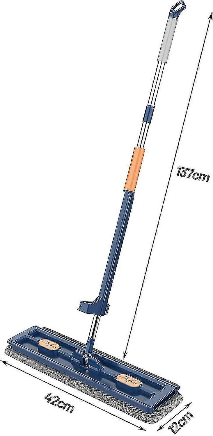 Large Flat Mop Set, 360 Swivel Mop With Wring Function, Floor Mop Set ...