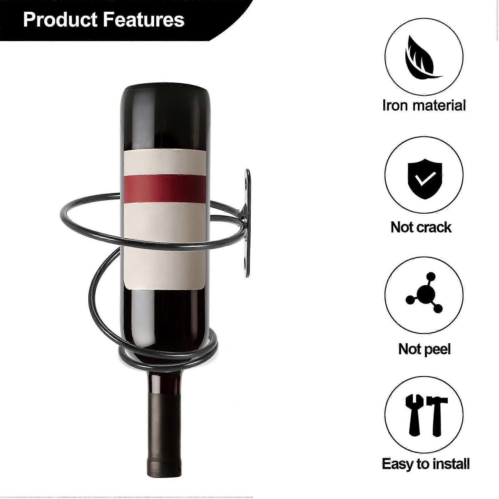 Pack Of 6 Wine - Red Wine Display Holder With Screws, Metal Hanging ...