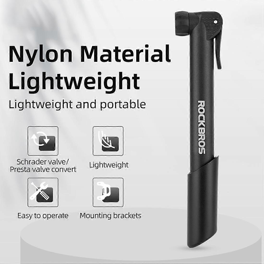 Bike Pump Portable Lightweight Mini Hand Pump 80Psi /Presta Valve Air ...