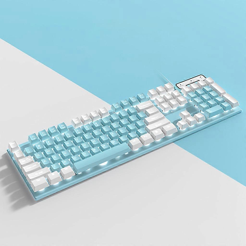 Wired Mechanical Gaming Keyboard 104 Keys Tea Switches Anti-Ghosting ...