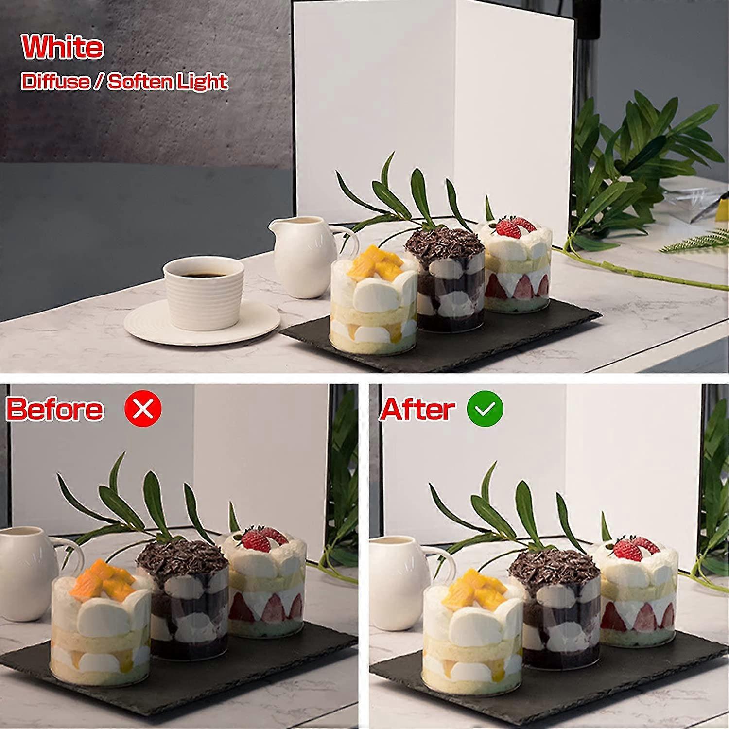 A3 x 2 Photo Light Reflector, 3 in 1 Portable Foldable Photo Light ...