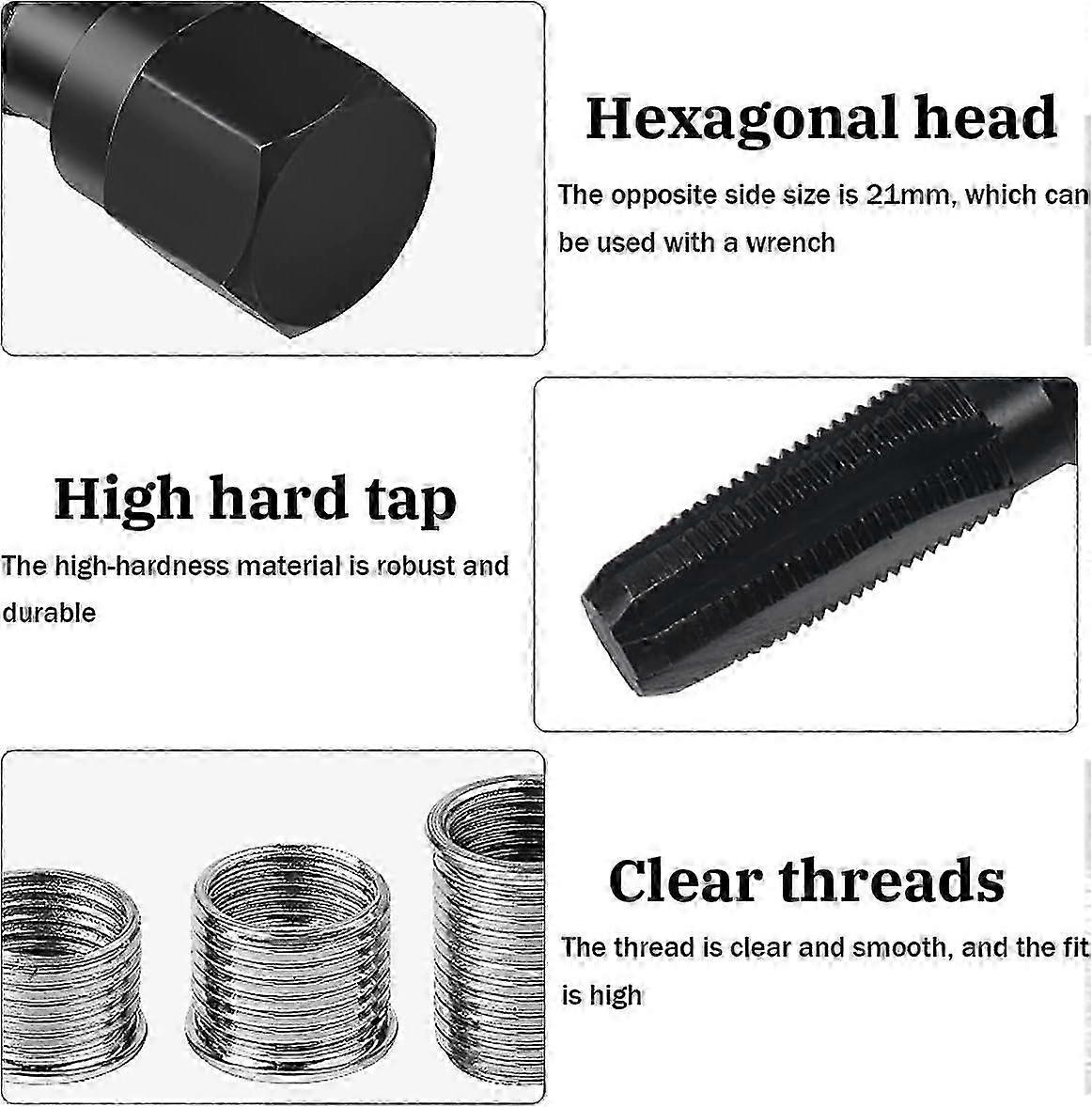 Spark Plug Repair, Spark Plug Thread Repair Kit M14 | Fruugo UK