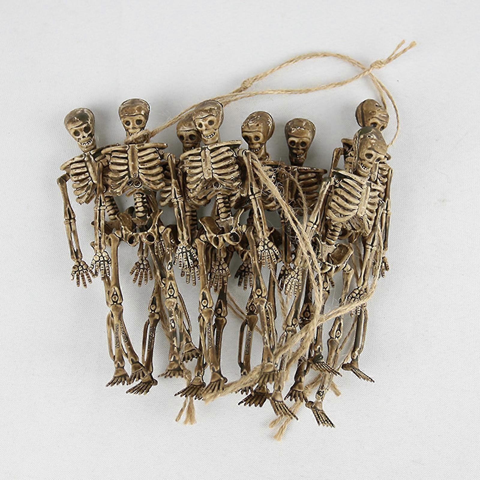 8pcs Halloween Prop Skeleton Model Lifelike Human Bones Diy Tricky ...
