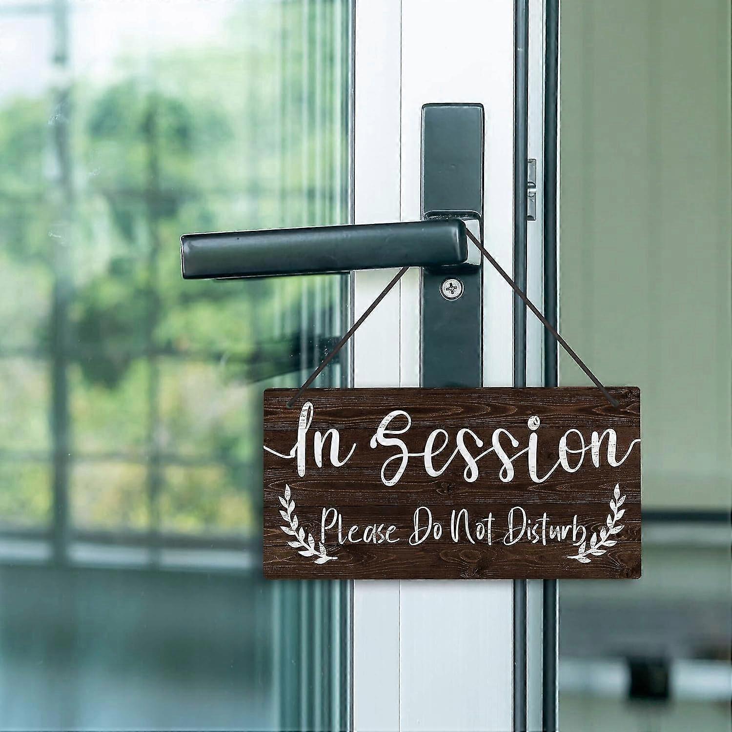 In Session Do Not Disturb Door Sign - Double Sided Pvc Plaque | Fruugo UK