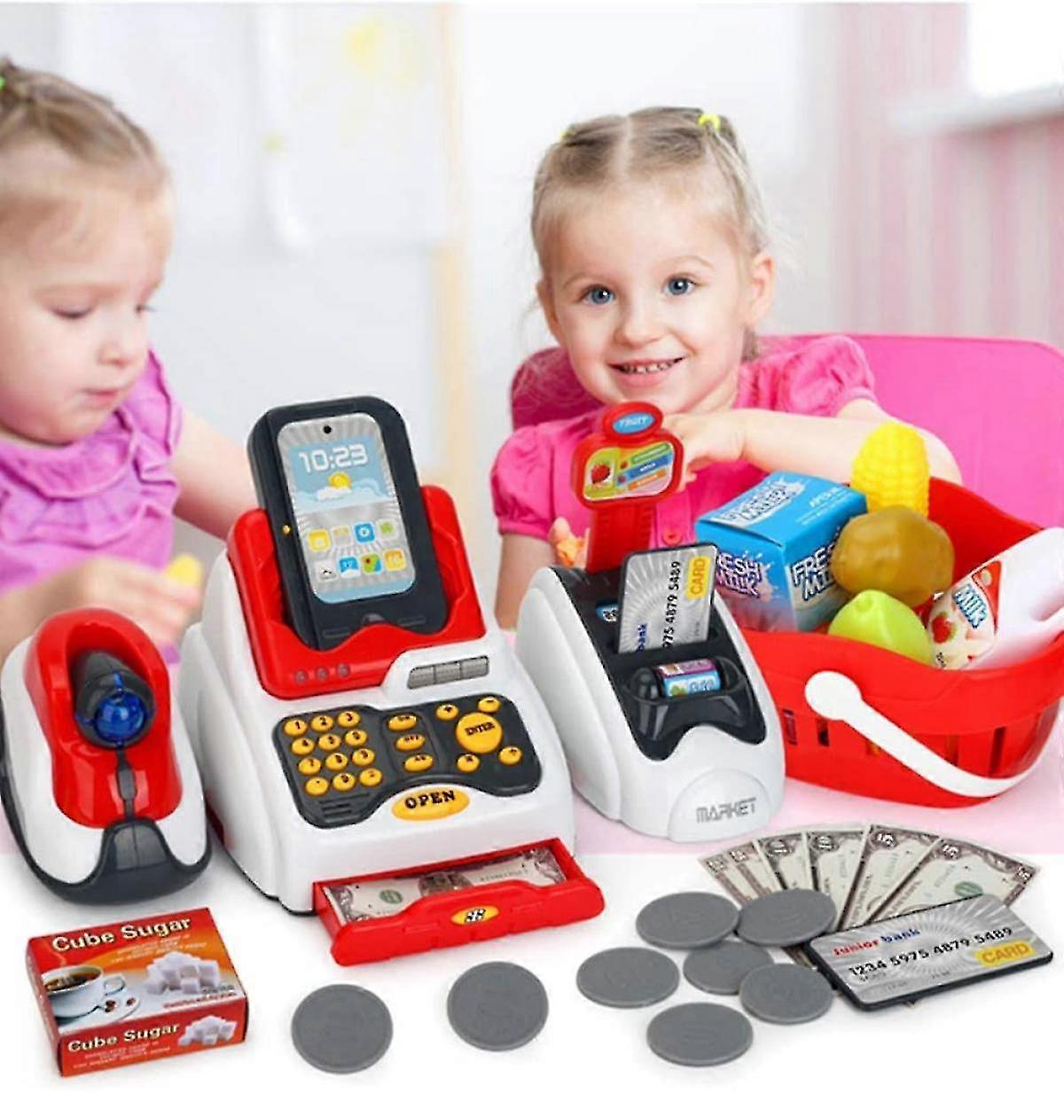 Toy Cash Register For Kids - Kids Cash Register With Scanner , Credit ...