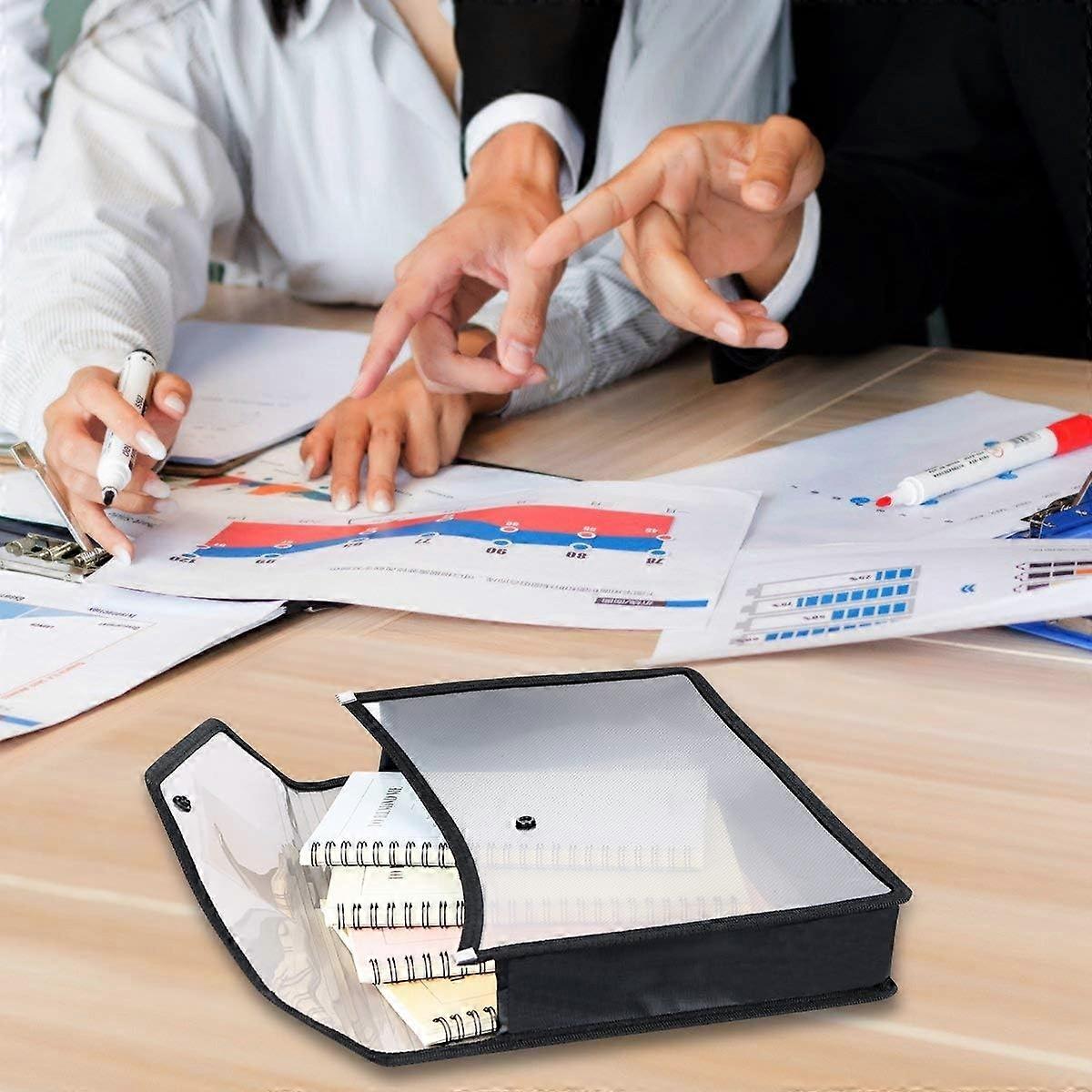 A4 Plastic Wallet Folder Poly Pockets Envelope,5 Pack File Folders with ...