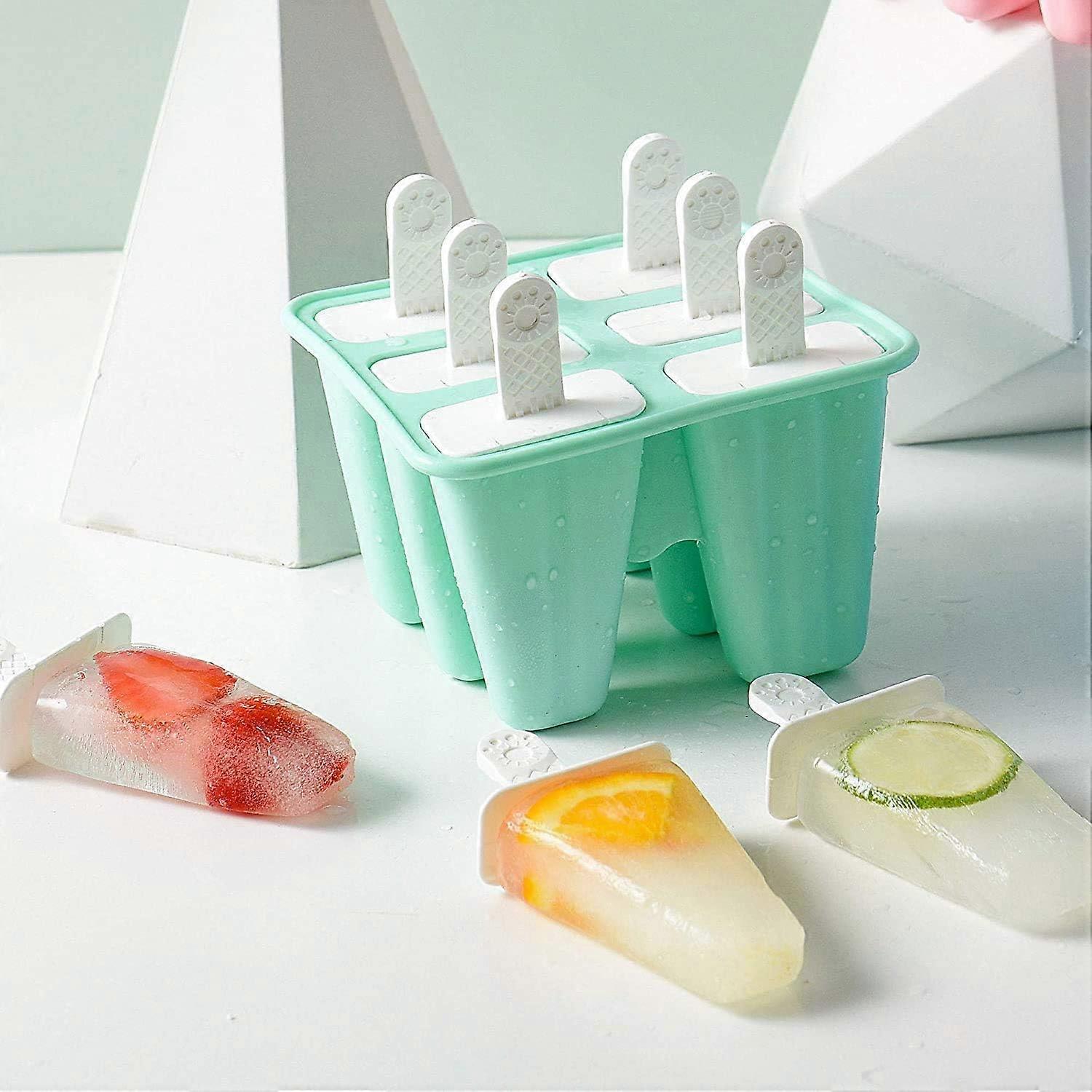 2 Pieces Popsicle Molds,Popsicle Molds 6 Pieces Silicone Popsicle Molds ...