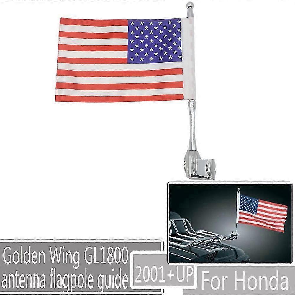 Motorcycle American Flag Side Mount Luggage Rack Antenna Vertical ...