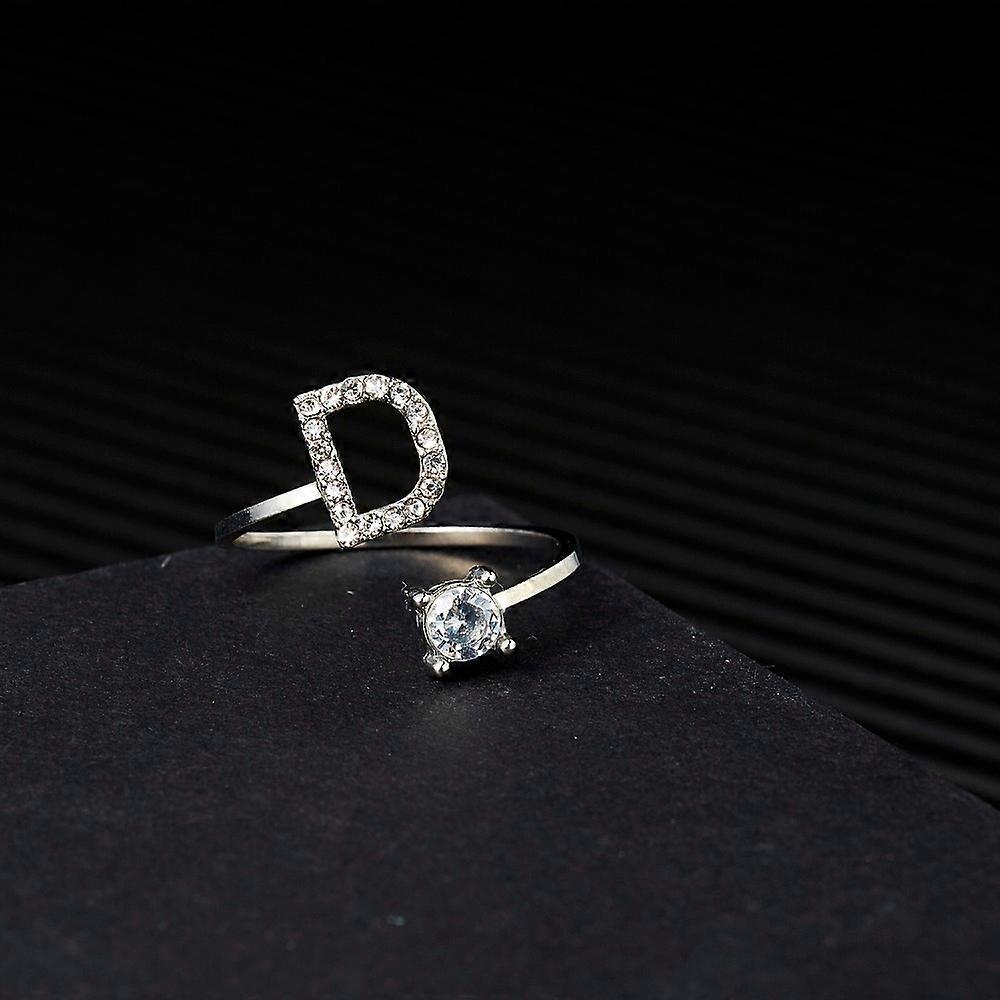 Creative A-Z Alphabet 26 Letter Rings Personlity Initial Name Open ...