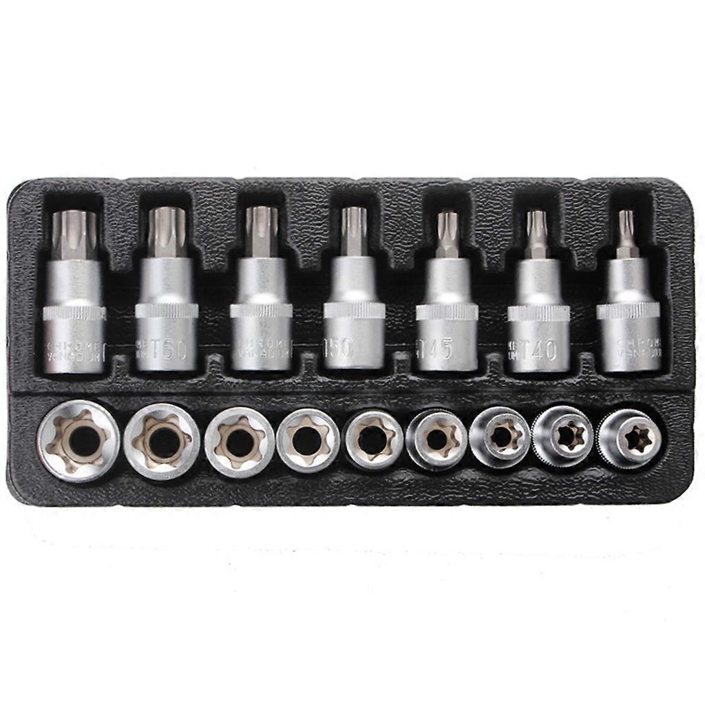 Multiple Sizes Sockets Torx Bit Socket Set with for Case for Cr-V Steel ...