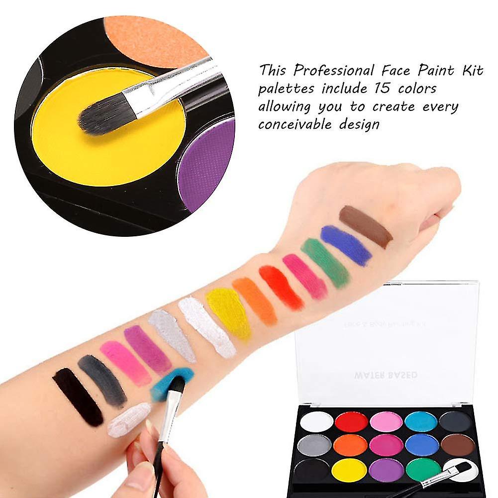 Face Paint Kit For Kids, Face Paints, Face And Body Painting, With 2 ...