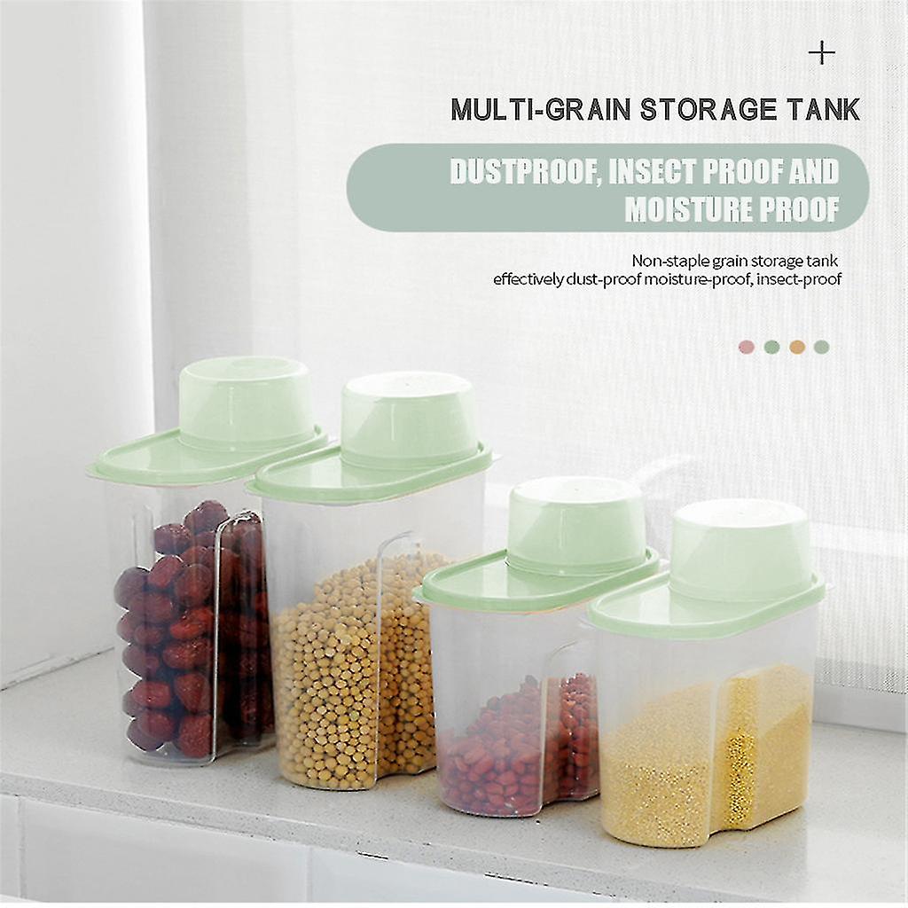 Kitchen Multi-grain Storage Tank Food Dry Goods Storage Box Plastic ...