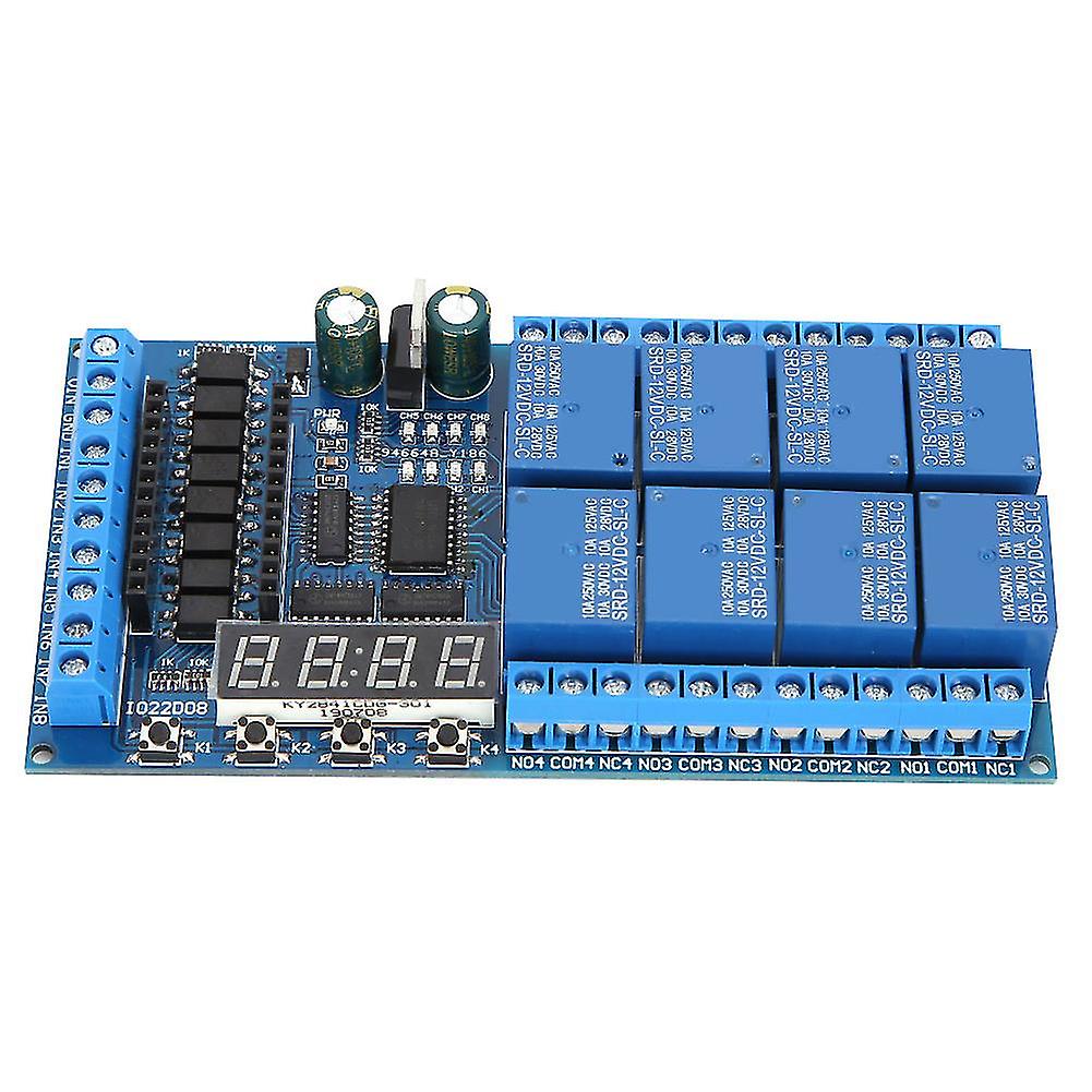 Dc 12v 8 channel pro mini plc relay shield module delay timer switch ...