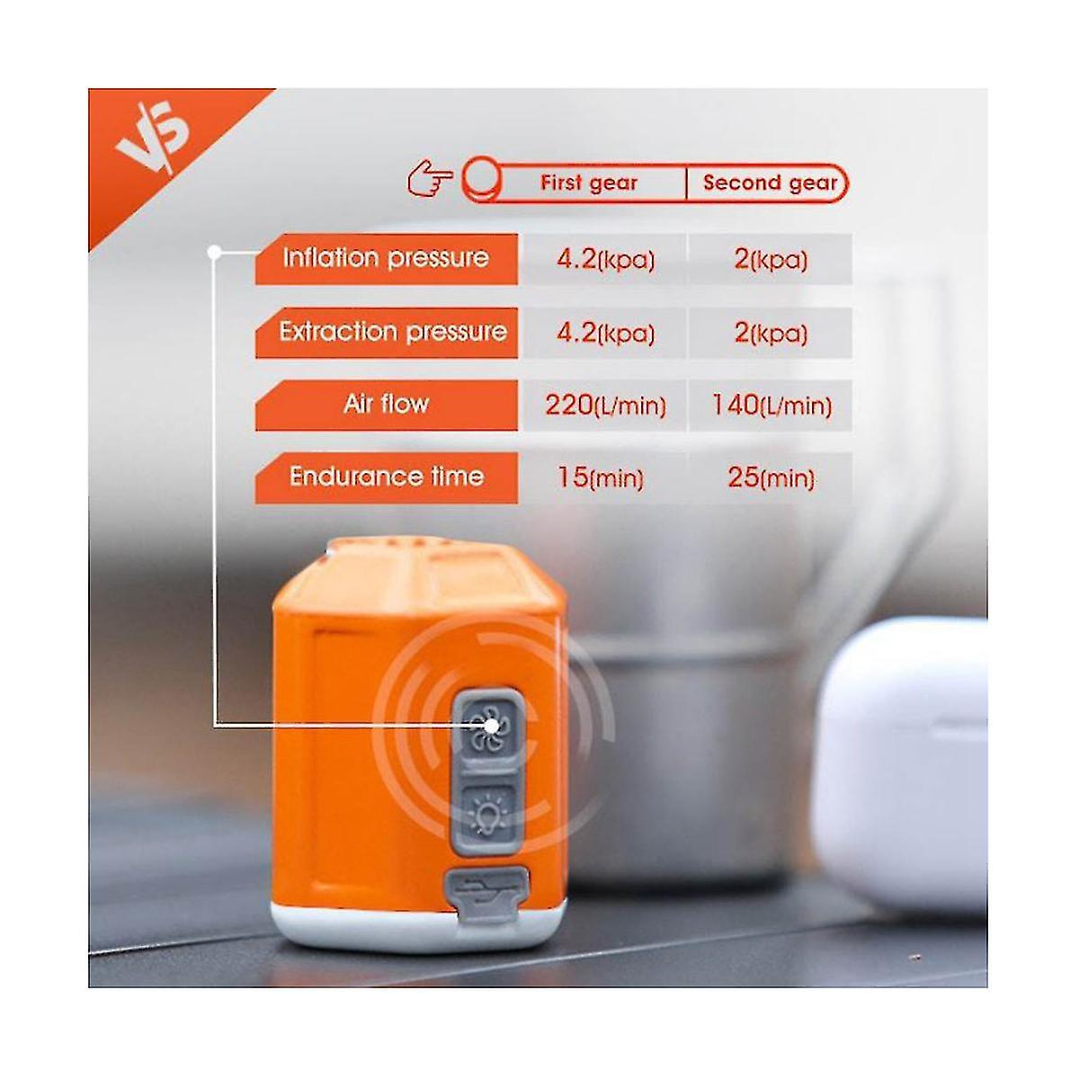 Portable Mini Air Pump 3-in-1 Outdoor Camping Lantern Vacuum Pump ...