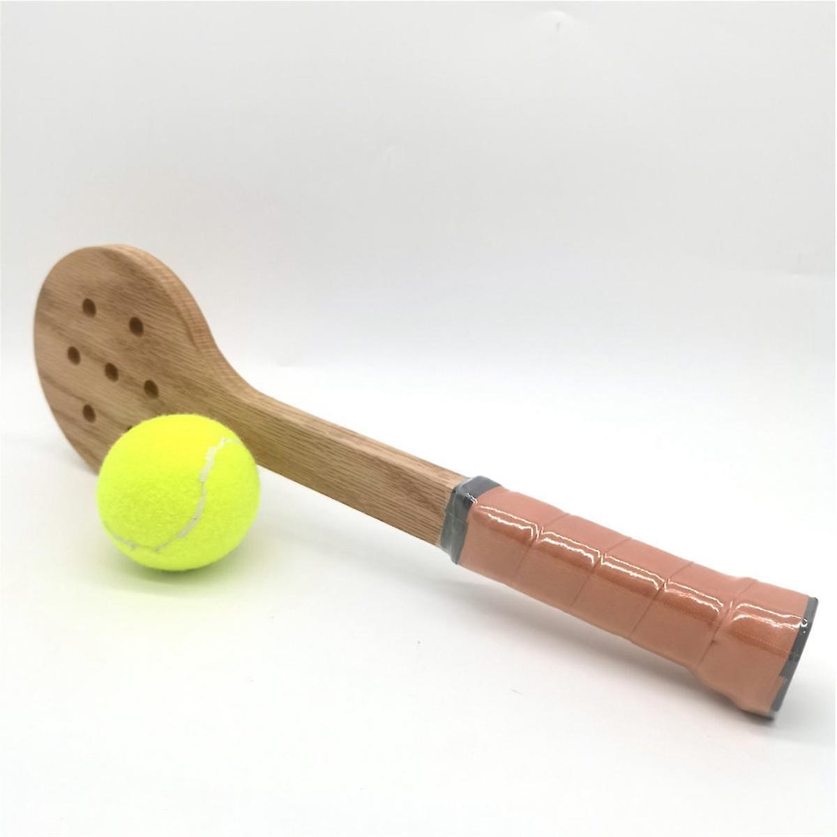 Functional Wooden Racket Pointer Tennis Spoon Trainer Swing Practice ...