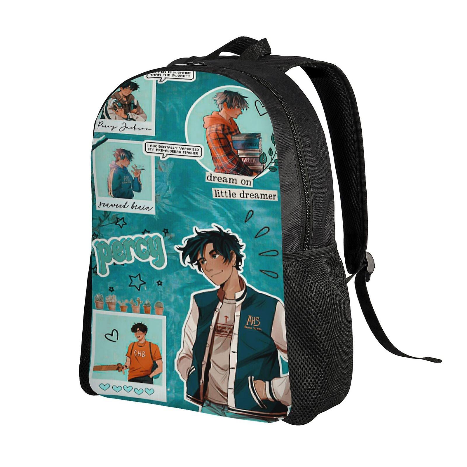 Percy Jackson Backpack Cute Anime Large Capacity Multifunction ...