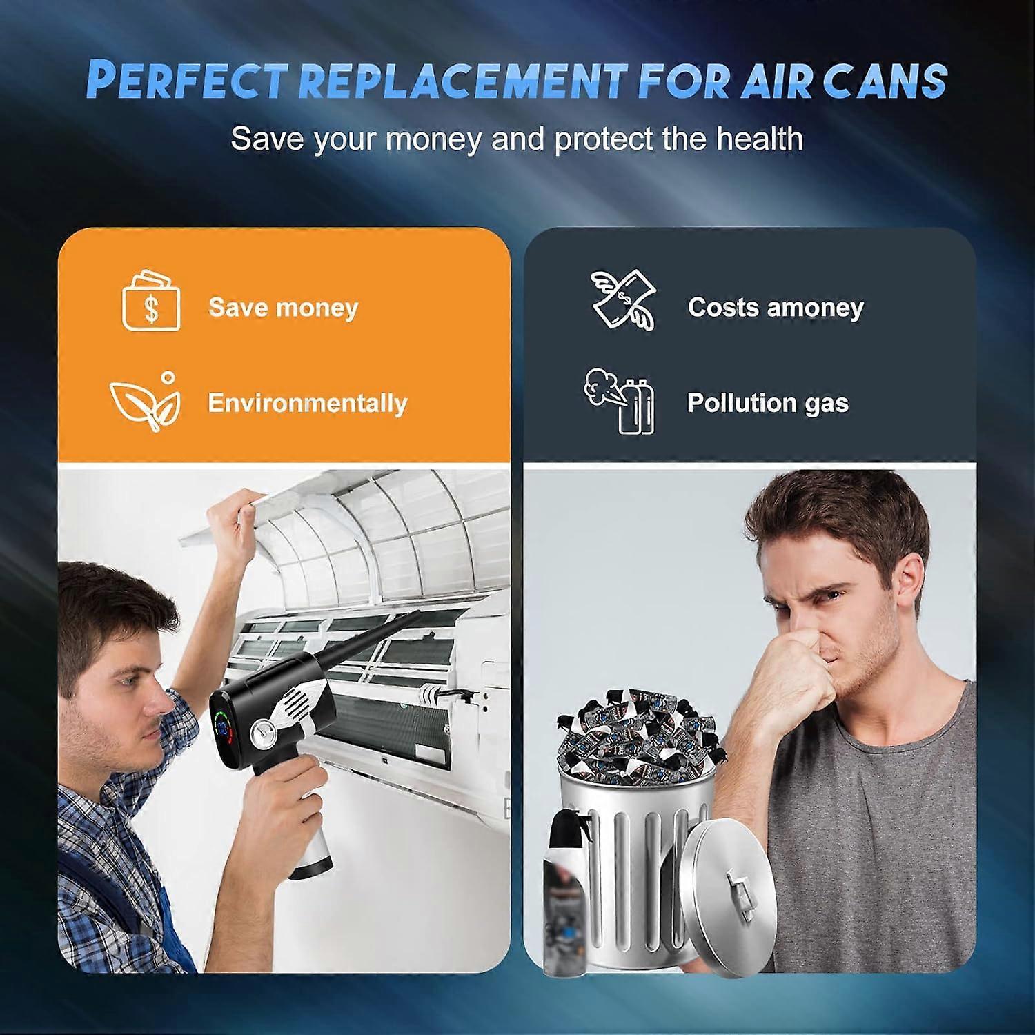 Compressed Air Spray Bottle,40000 RPM Compressed Air Spray Powerful Air ...