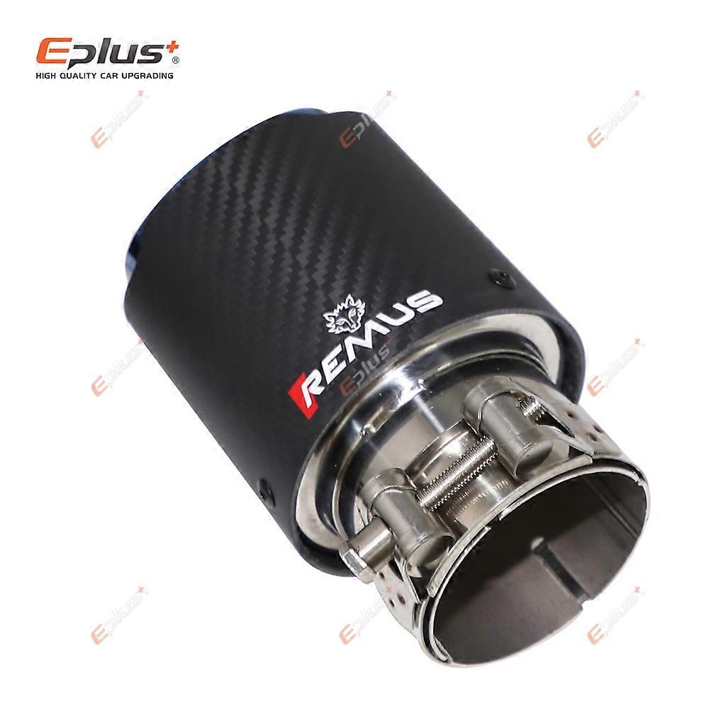 REMUS Car Matte Carbon Fiber Muffler Tip Exhaust System Pipe Mufflers ...