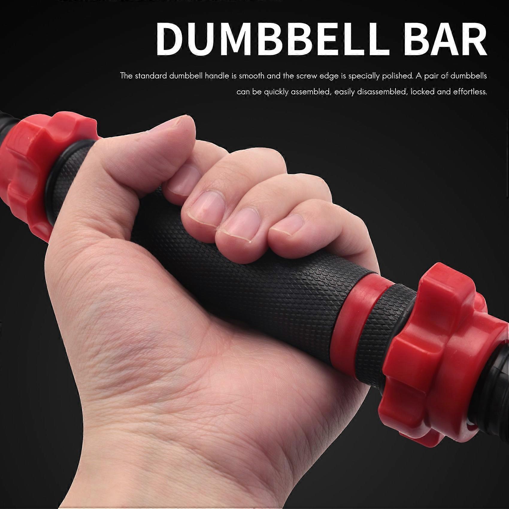 18 Inch Adjustable Dumbbell Bars, Non-Slip Dumbbell Handles, Threaded ...