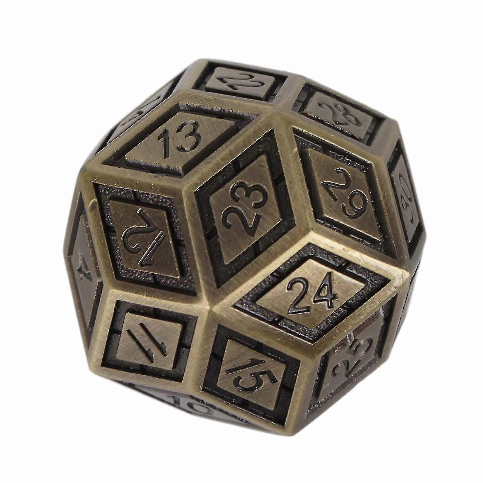 30 Sided Metal Zinc Alloy Game Dice with Numbers - Perfect for Gaming ...