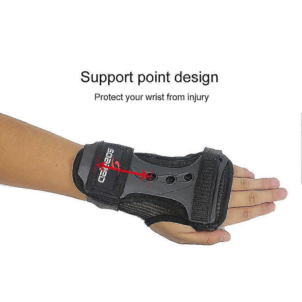 2pcs Snowboard Skiing Skating Adjustable Wrist Support Hand Palm Guard ...