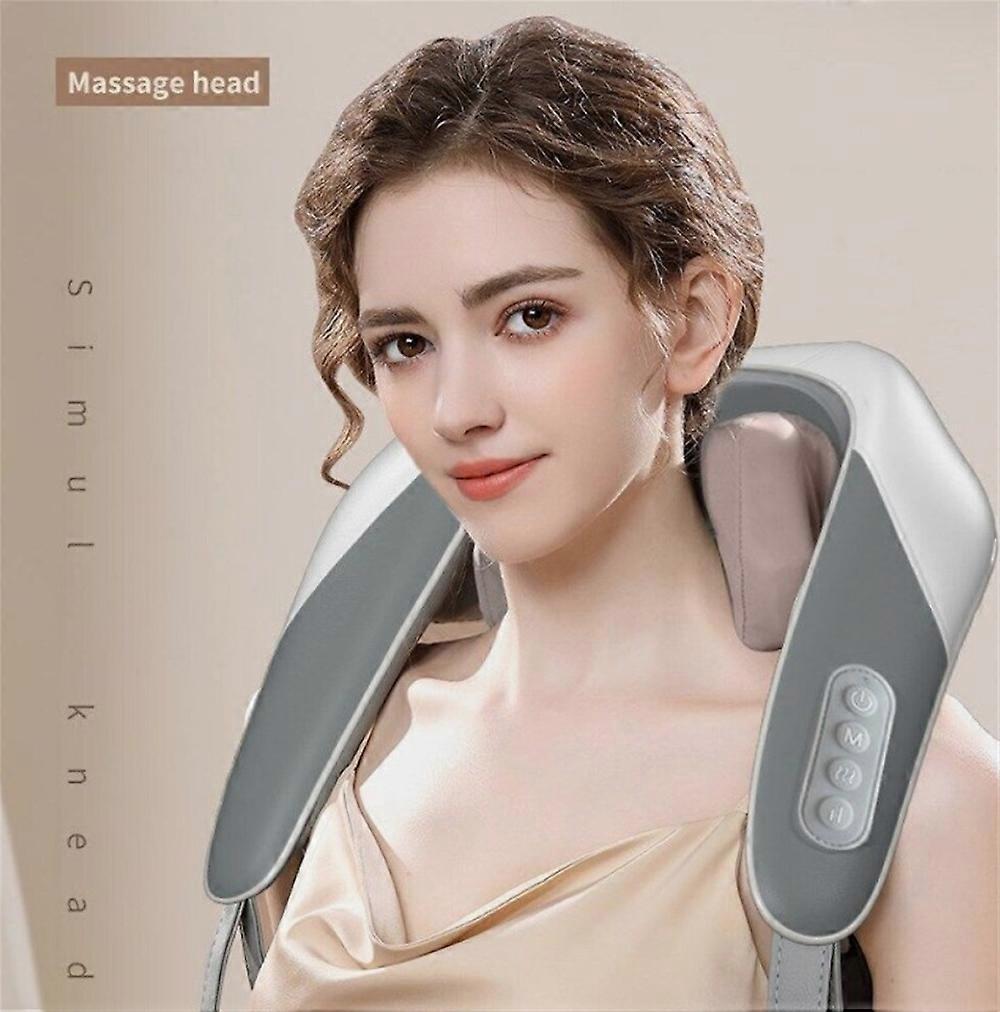 Neck Massager Shoulder Trapezius 5D with Heat Goletsure Massage Relief ...