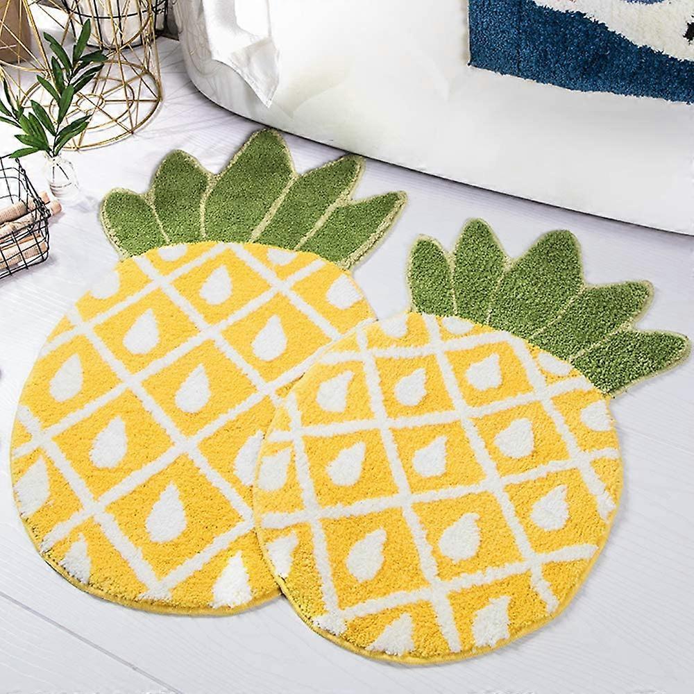 Pineapple Door Mat, Non-Slip Area Rug Cartoon Pineapple Welcome Rug for ...