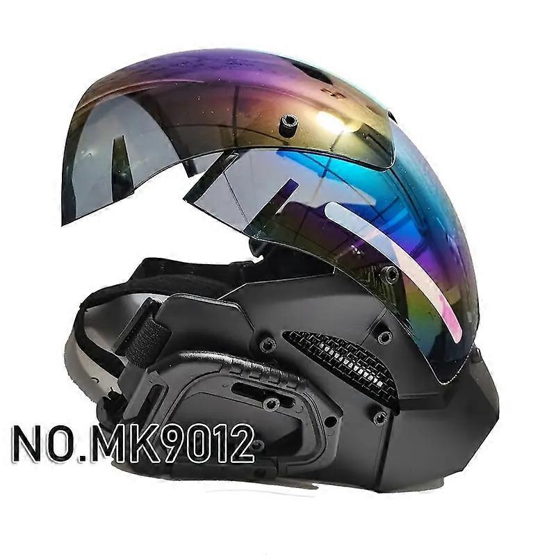 Luminous Reflective stripe Helmet Mask Cosplay CyberPunk DJ Masks ...