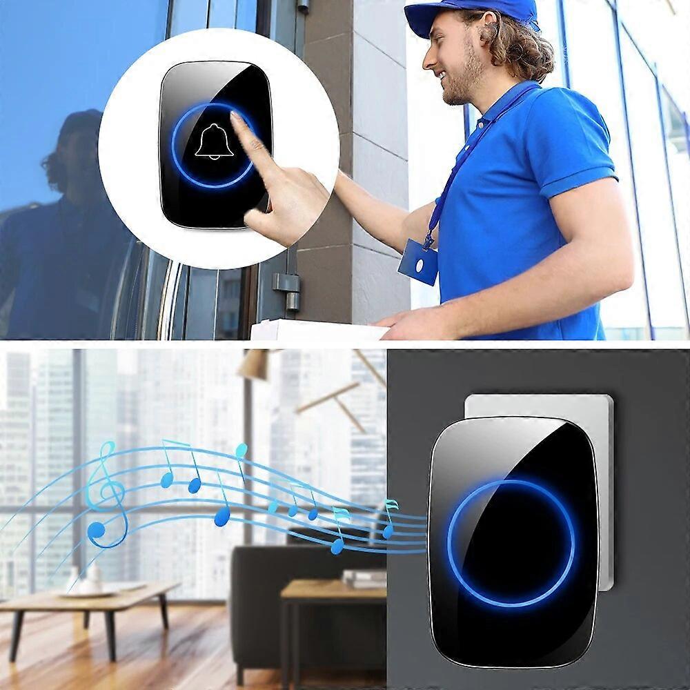 New Home Welcome Doorbell Intelligent Wireless Doorbell Waterproof 150M ...